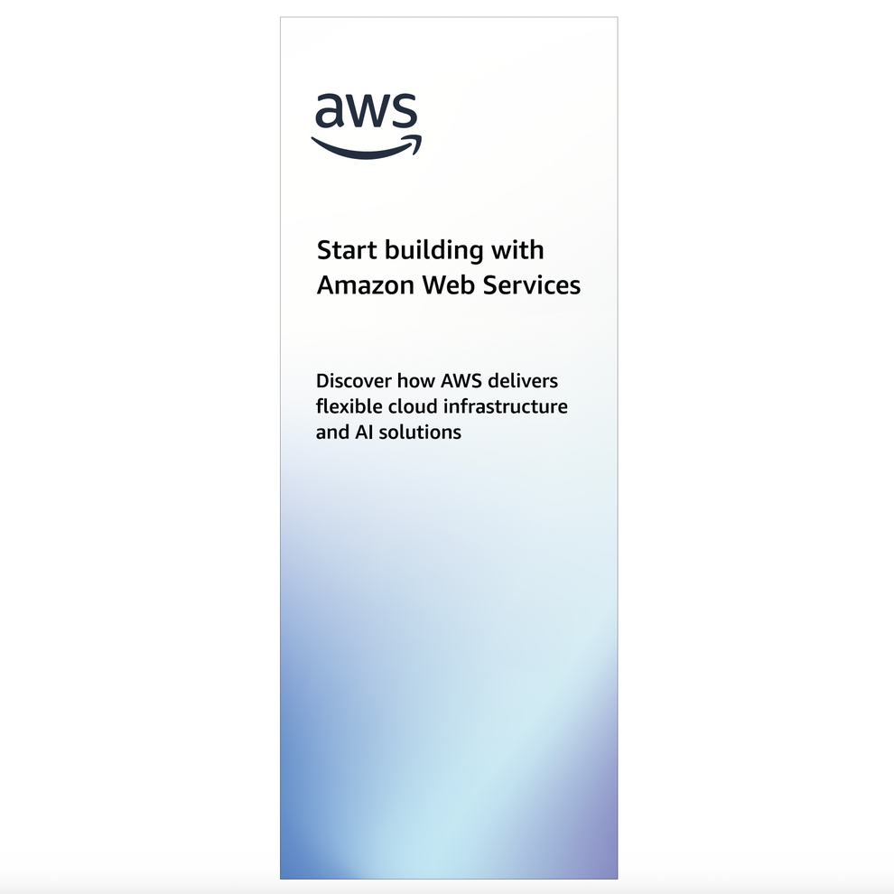 Start Building with Amazon Web Services Banner – awseiab